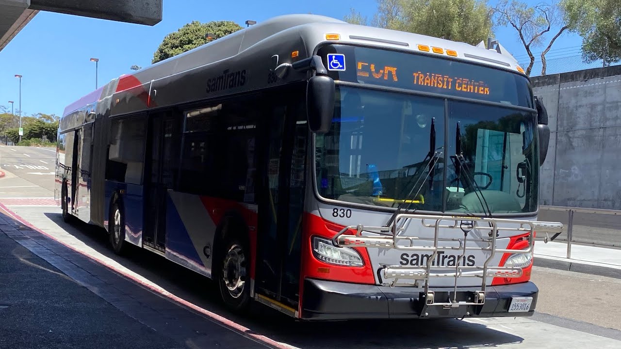 SamTrans 2019 New Flyer XD60 #830 - YouTube