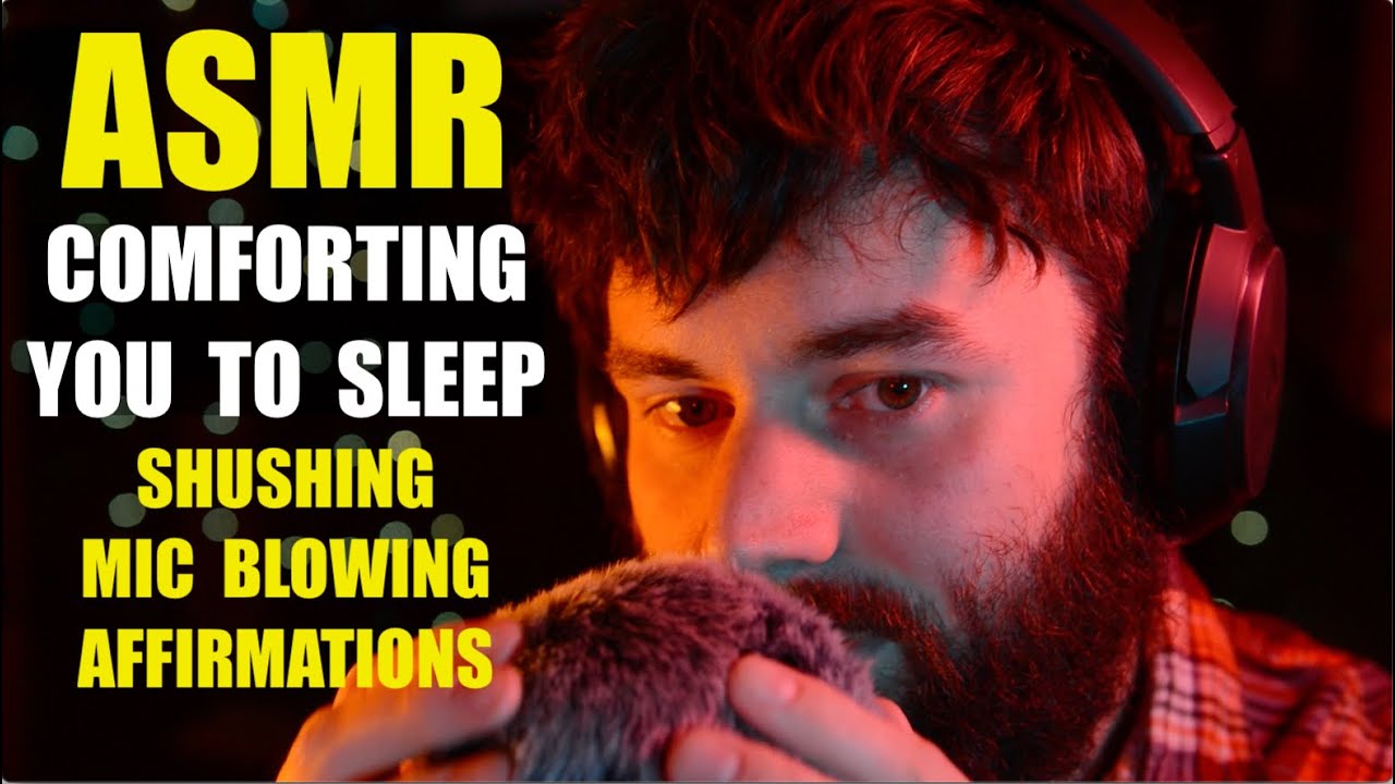 ASMR Comforting You to Sleep with Positive Affirmations, Mic Brushing ...