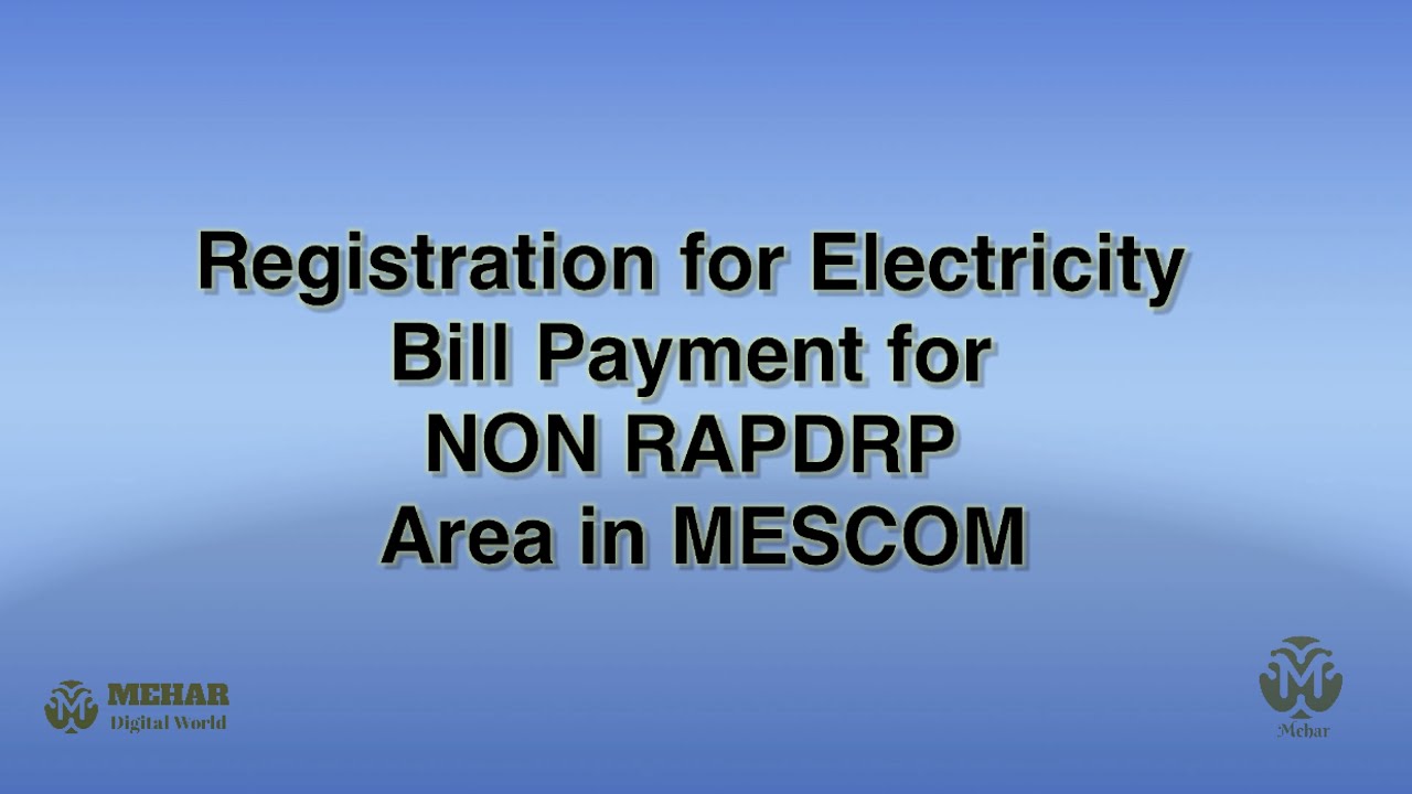 HOW TO PAY MESCOM ELECTRICITY BILL PAYMENT FOR NON RAPDRP - EP 01 - YouTube