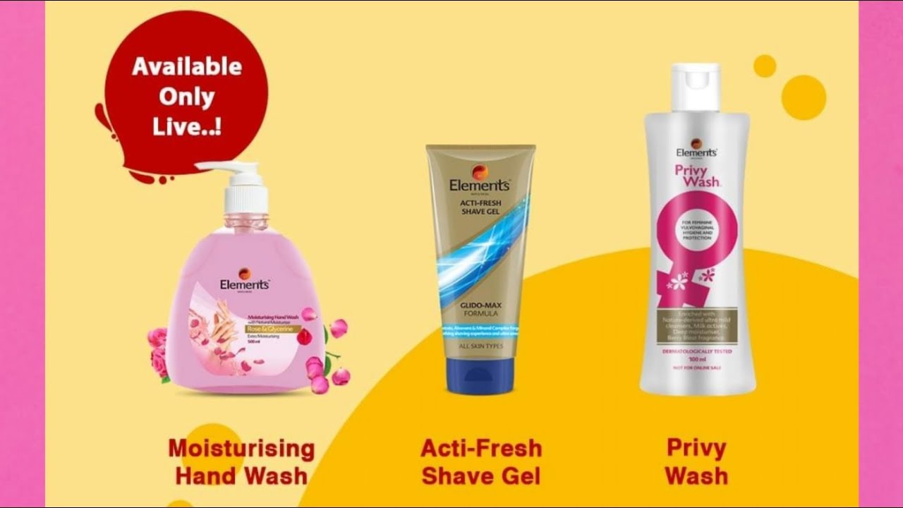 Moisturising Hand Wash, Acti-Fresh Shave Gel, Privy Wash Personal Care ...