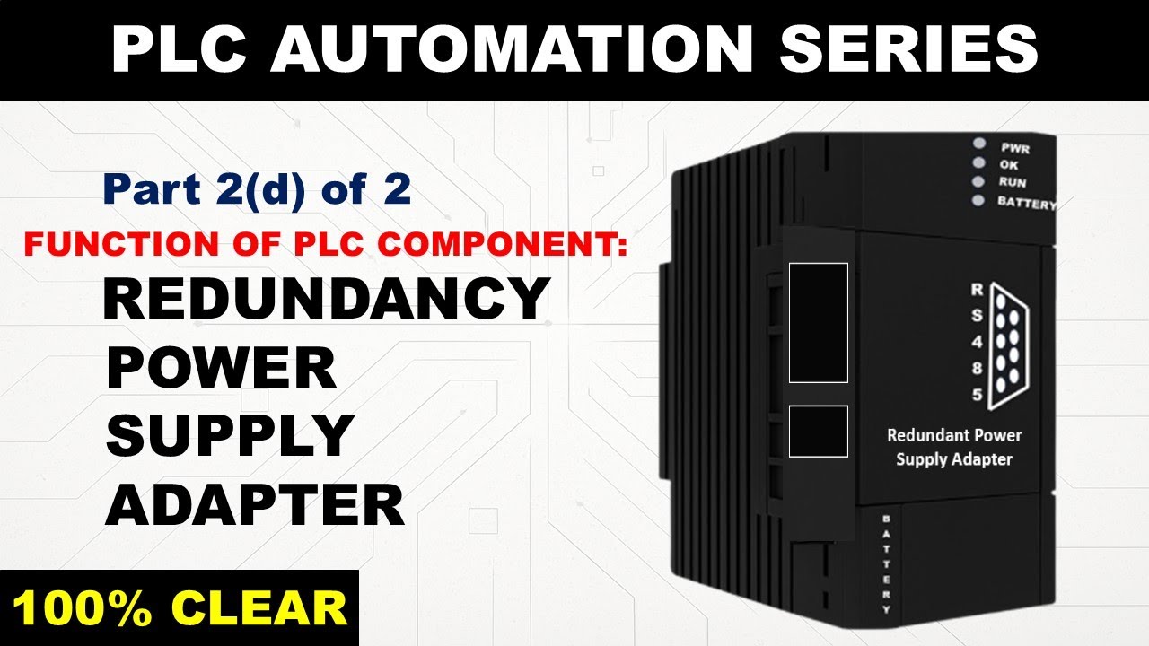 PLC Redundant Power Supply Adapter Explained #plc #industrialautomation ...