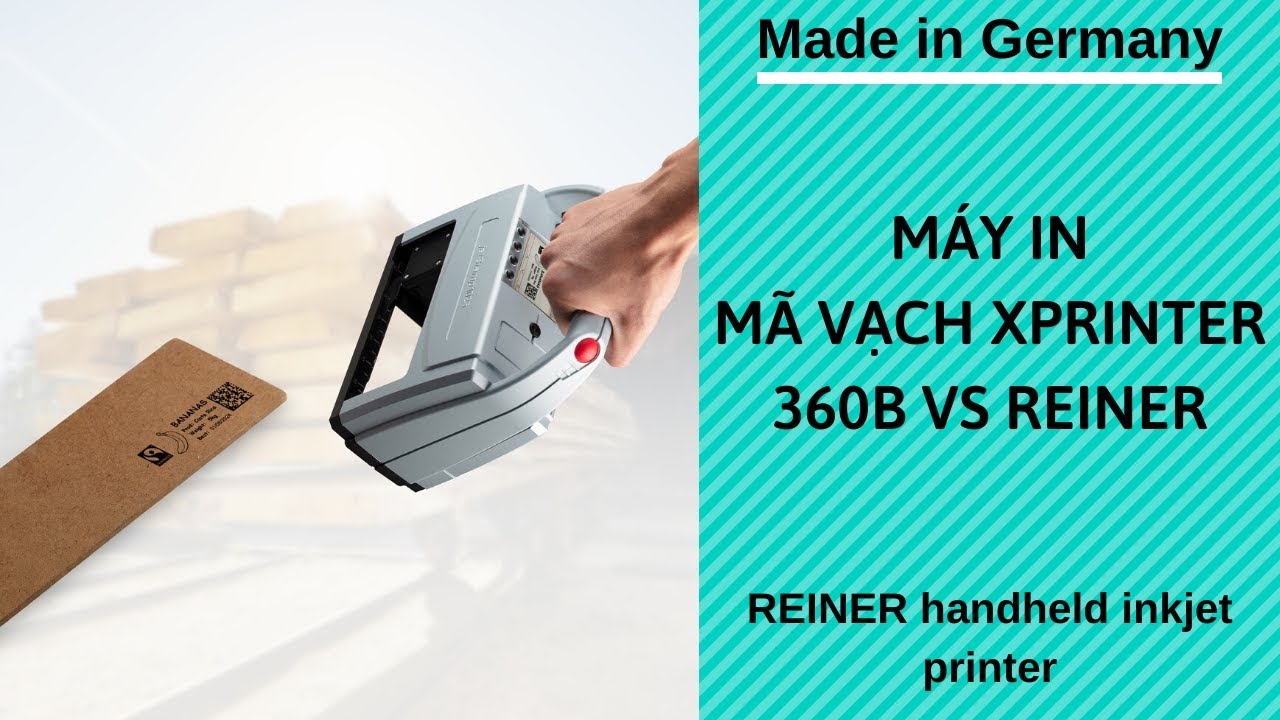 Máy in mã vạch xprinter 360b vs Reiner - YouTube