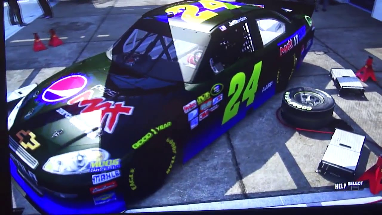 NASCAR The Game 2011 Jeff Gordon Pepsi MAX MAX IT NOW Custom Car 2012 ...