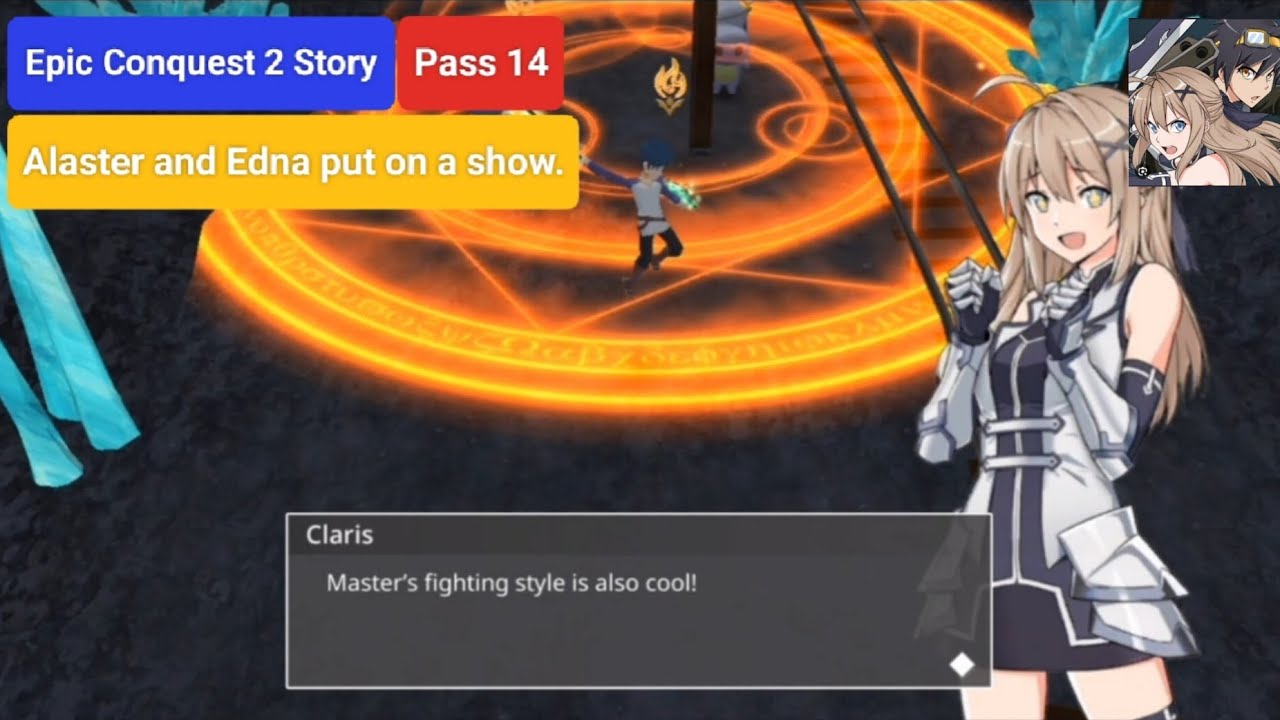 Epic Conquest 2 Story Pass 14 : Alaster and Edna put on a show - YouTube