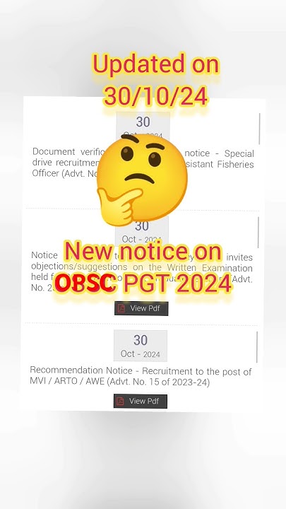 New notice on OPSC PGT Exam answer key out #opscpgt #opscpgtanswerkey #viral #shorts #job - YouTube