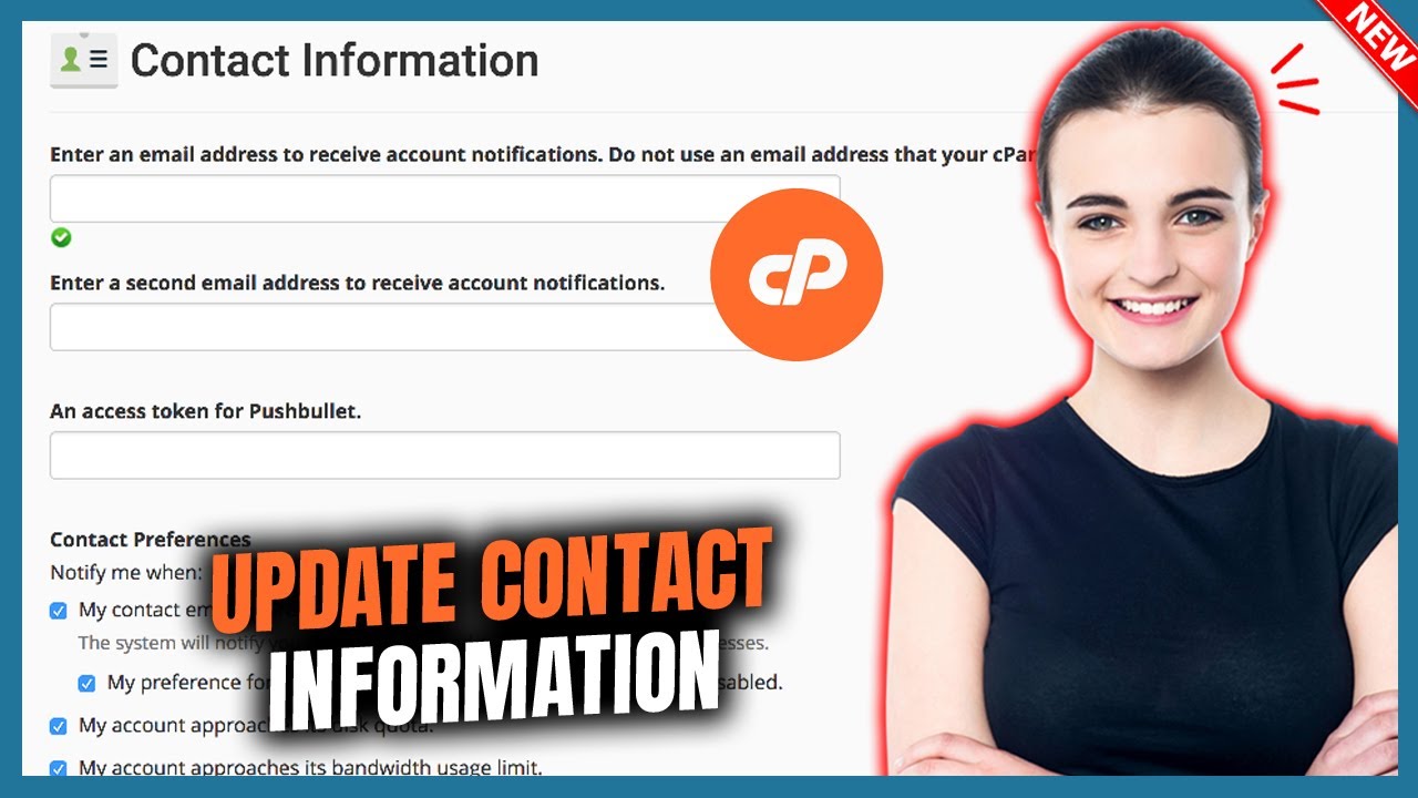 How to Update Contact Information in cPanel 2025 - YouTube