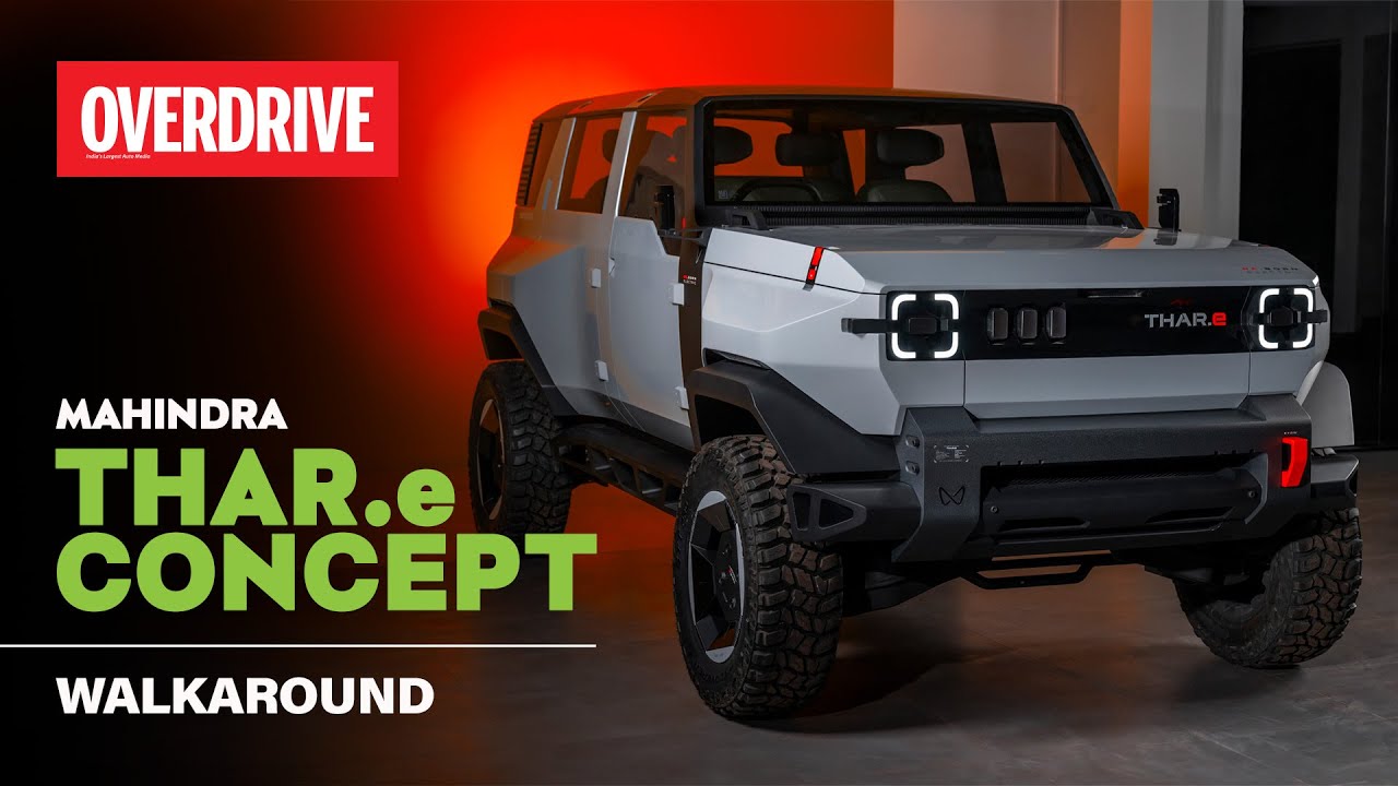 Mahindra Thar.e concept walkaround video - 5-door avatar | OVERDRIVE ...