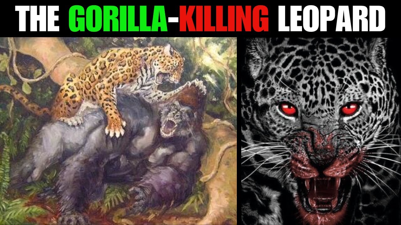 Leopard Attacks Gorillas - THE GORILLA DEVOURING LEOPARD - YouTube