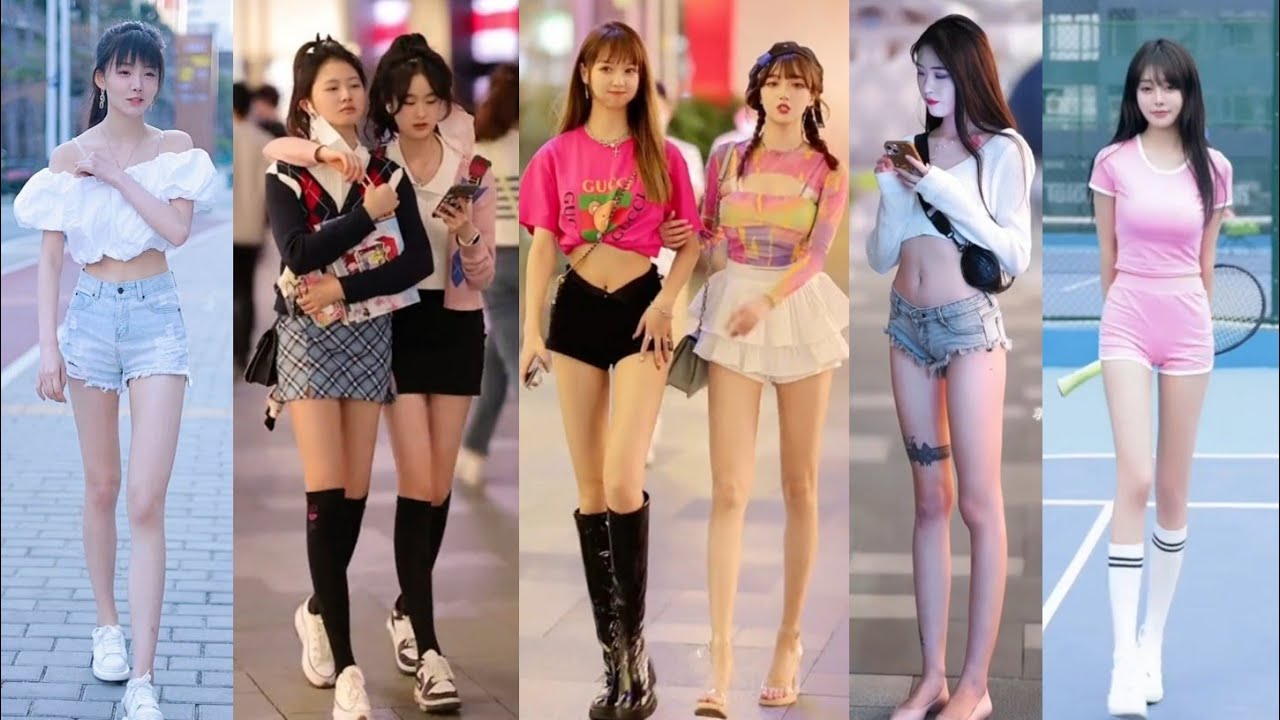Mejores Street Fashion Douyin China 抖音街拍穿搭 !douyin Tiktok China Thời