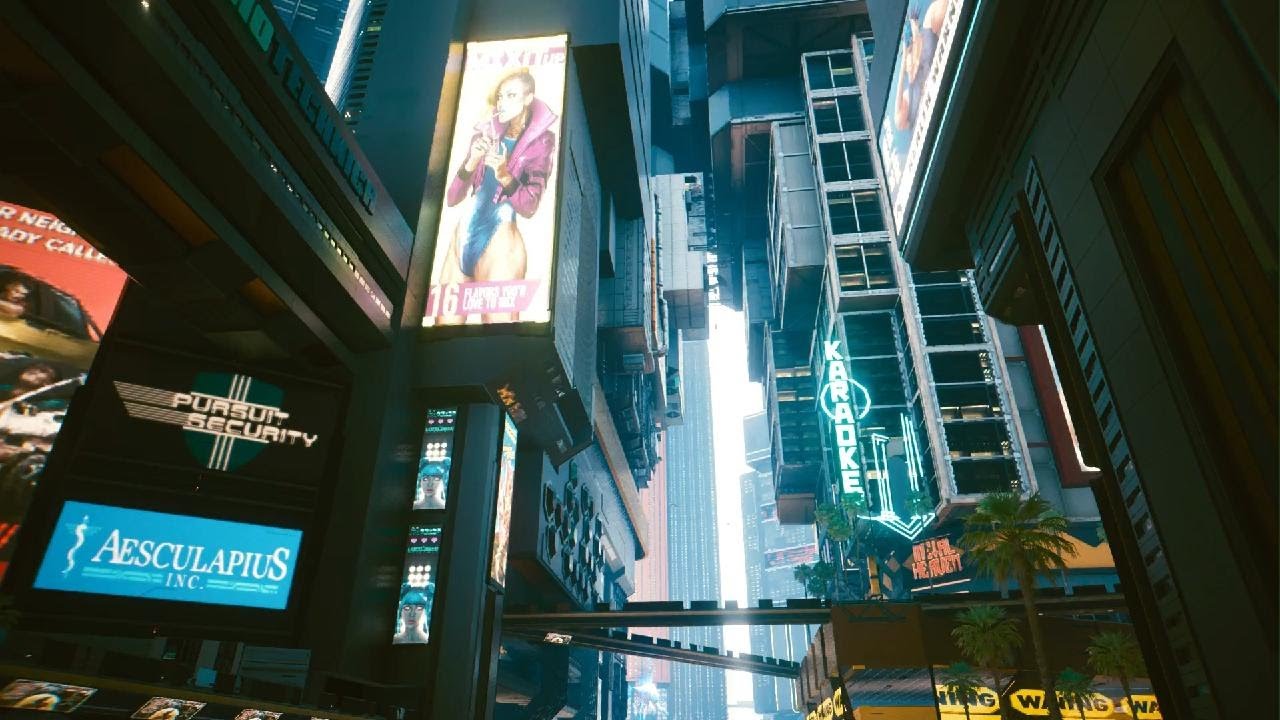 Cyberpunk 2077 City Center Elevators - YouTube