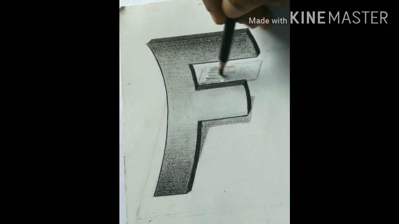 3d effect drawing easy method - YouTube