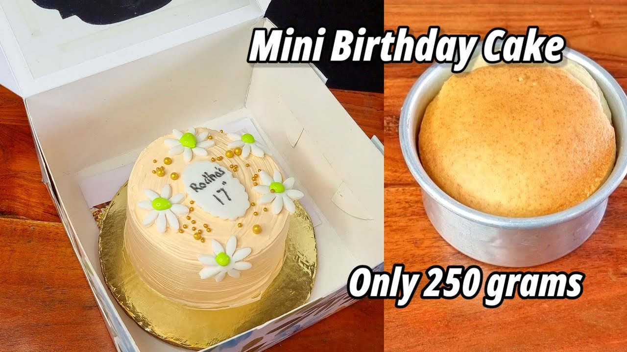 Mini Birthday Cake Eggless Mini Vanilla Cake Easy Quick Cake Recipe mini-birthday-cake-eggless-mini-vanilla-cake-easy-quick-cake-recipe