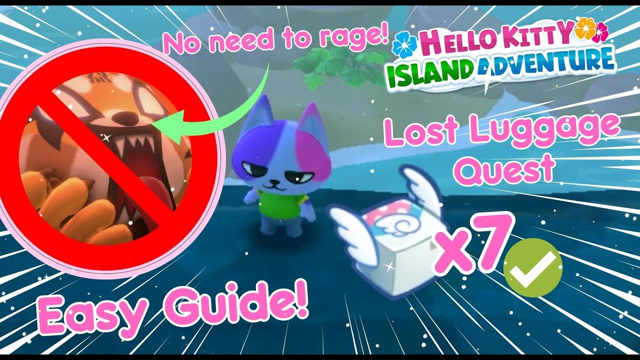 📦 All 7 Lost Luggage Locations - Easy Guide! - Hello Kitty Island ...