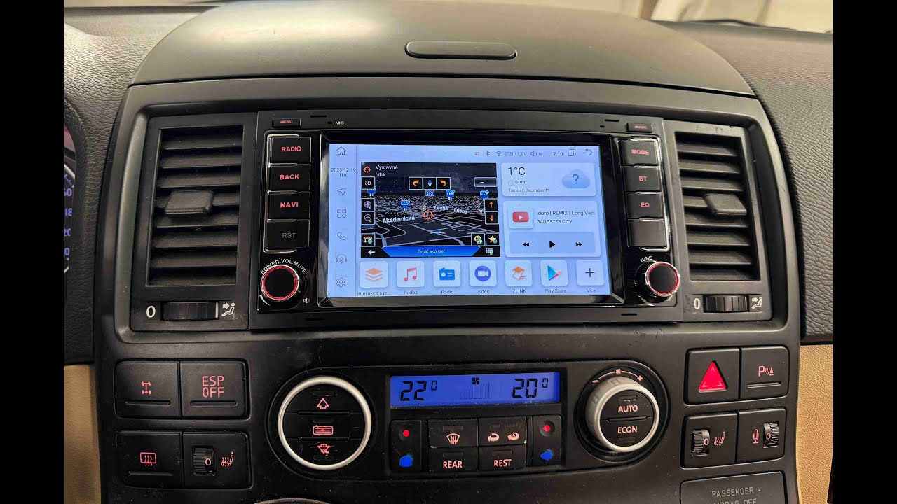 VW Multivan T5 installation of roof monitors and android radio - YouTube