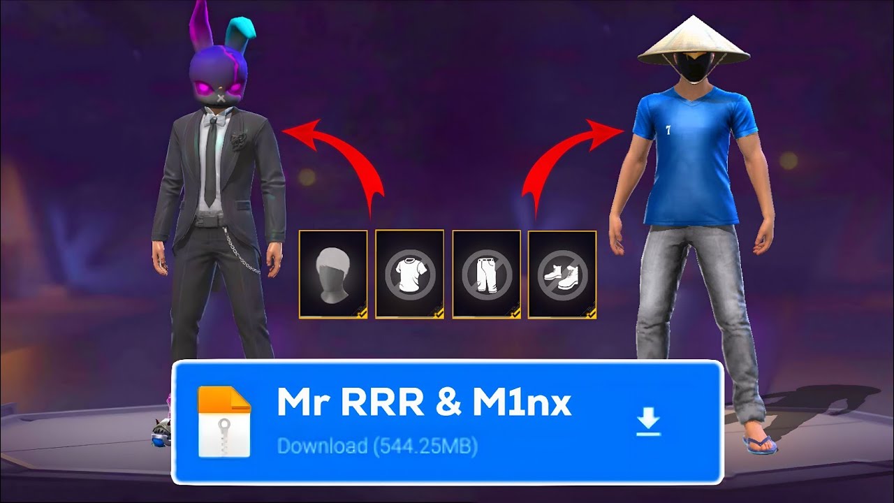 Mr RRR & M1nx Full Default Bundle Glitch File After Ob 52 Update FF ...