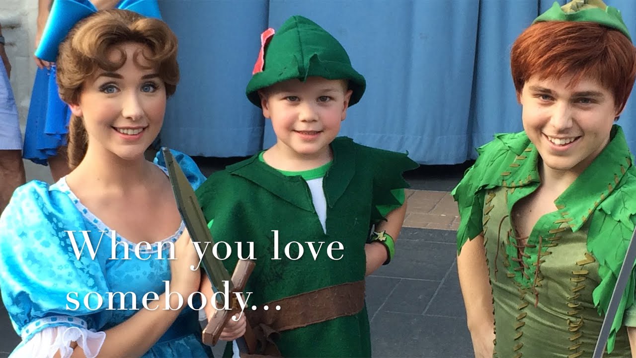 Meeting Peter Pan and Wendy at the Castle- Disney World - YouTube
