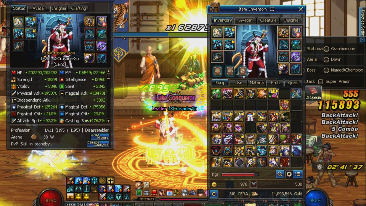 DFO: Male Support Crusader Training - YouTube