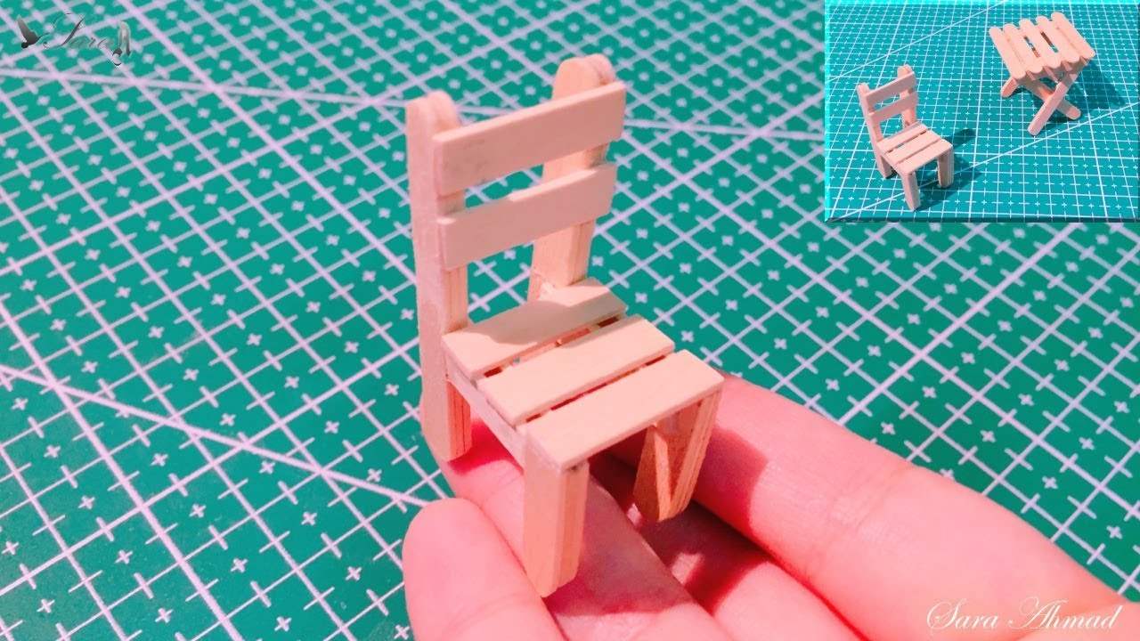 How to make mini chair @MiniatureWorlds - YouTube