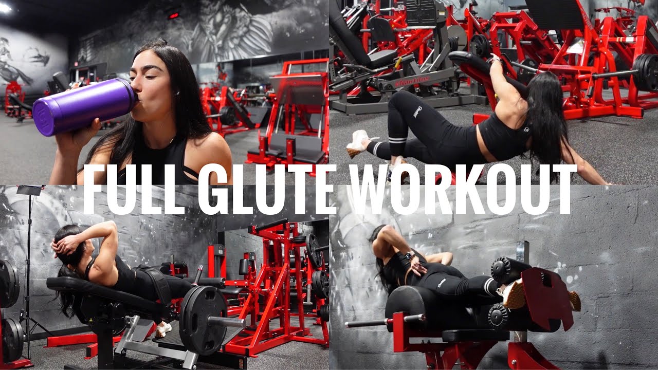FULL GLUTE WORKOUT WITH ME - YouTube