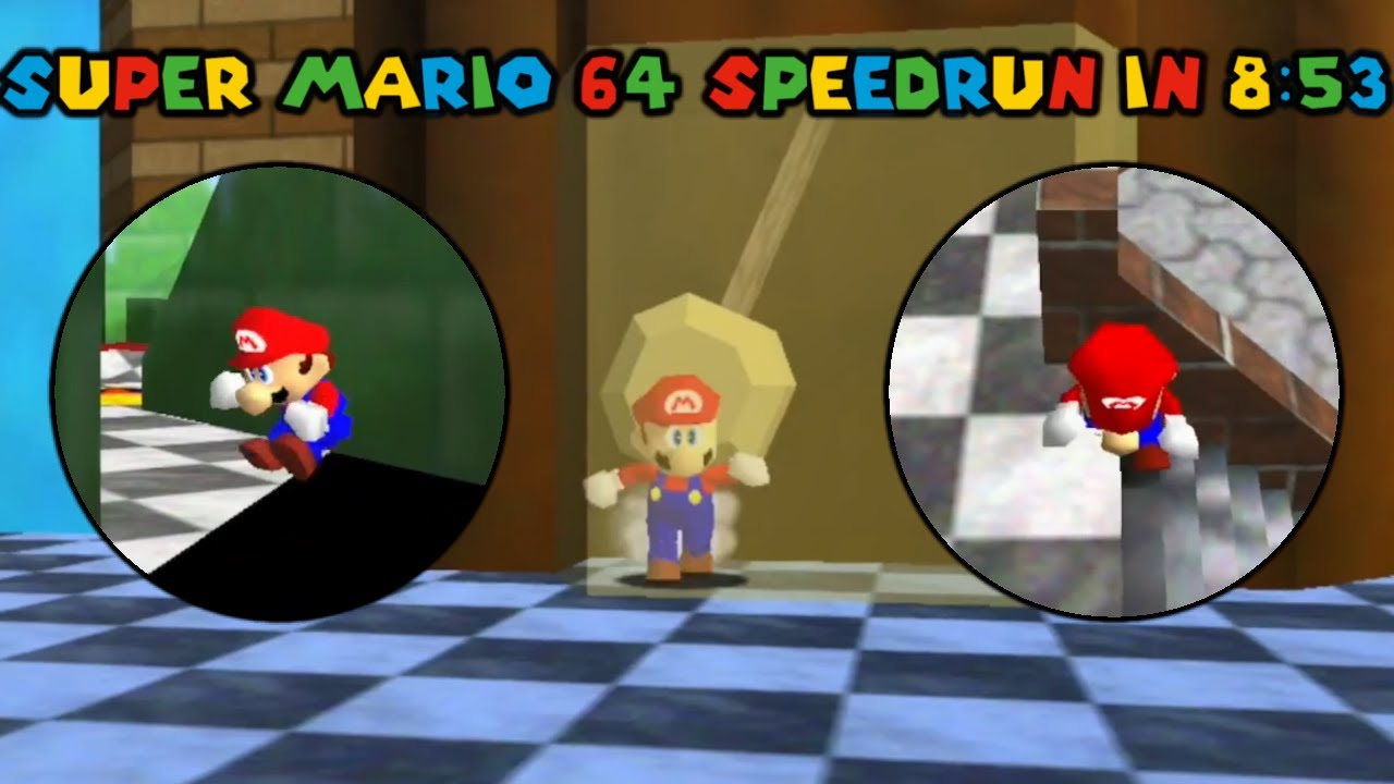 Super Mario 64 1 Star Speedrun in 8:52 - YouTube