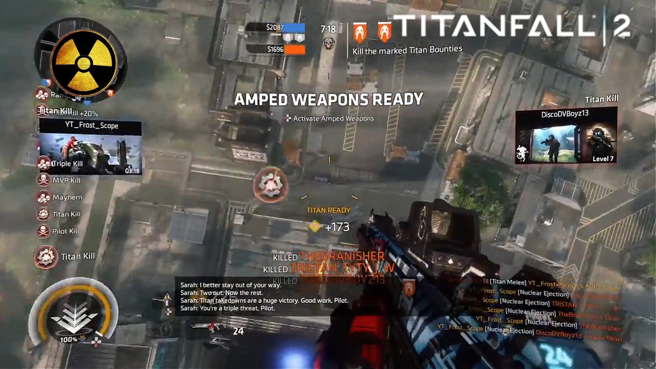 Titanfall 2 : Dead Pilot with Hope. Bounty Hunt Angel City Insane Clip ...
