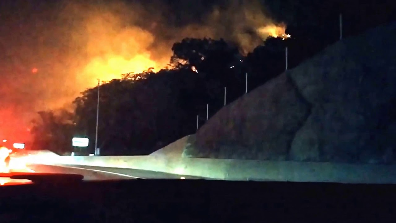 Corona Fire from the 91 Freeway-20170925 - YouTube