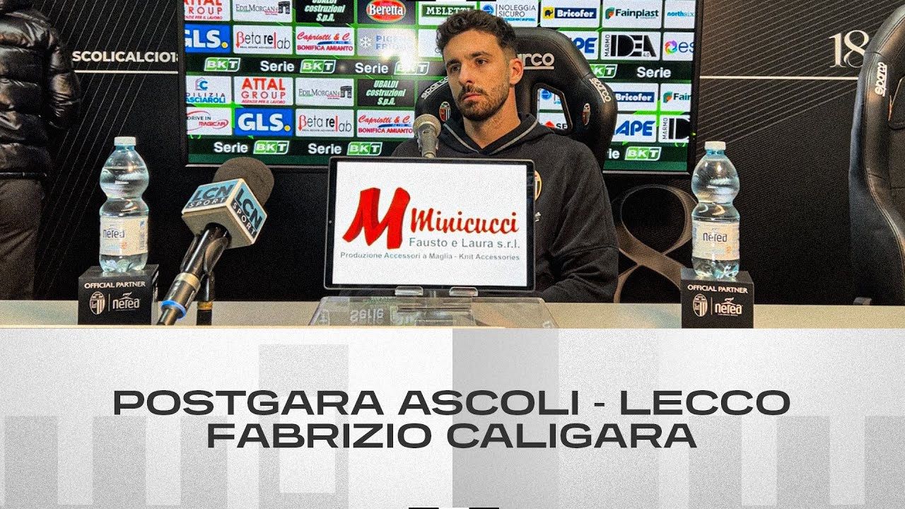 Fabrizio Caligara | Postgara Ascoli-Lecco | Ascoli Calcio - YouTube