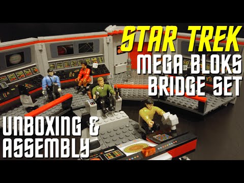 Unboxing & Assembly - Mega Bloks Star Trek Bridge Set - YouTube