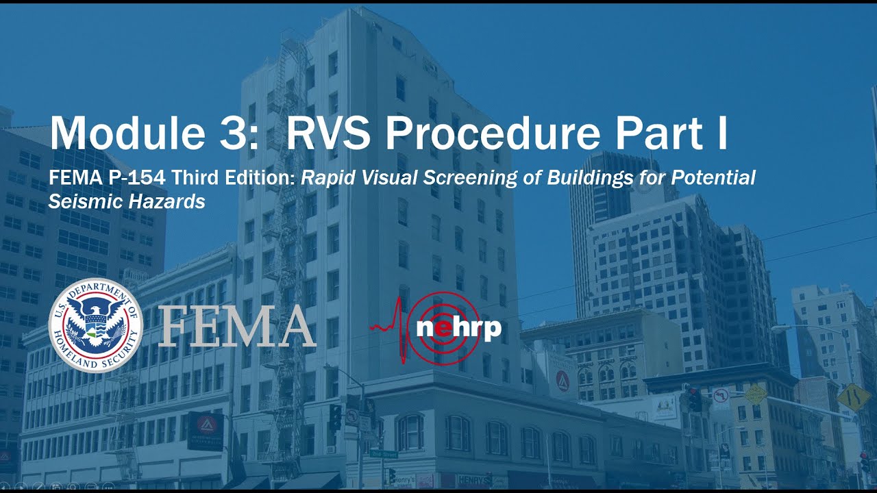 FEMA P-154: RVS Procedure Part 1 (Module 3) - YouTube