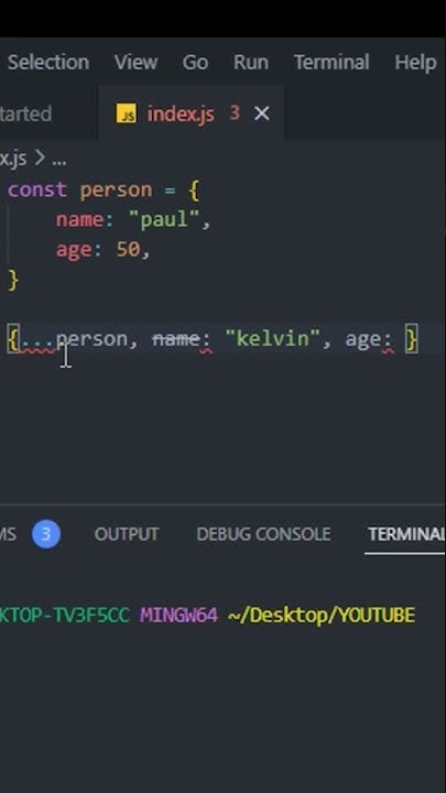 Modify objects in JavaScript #shorts #javascript - YouTube