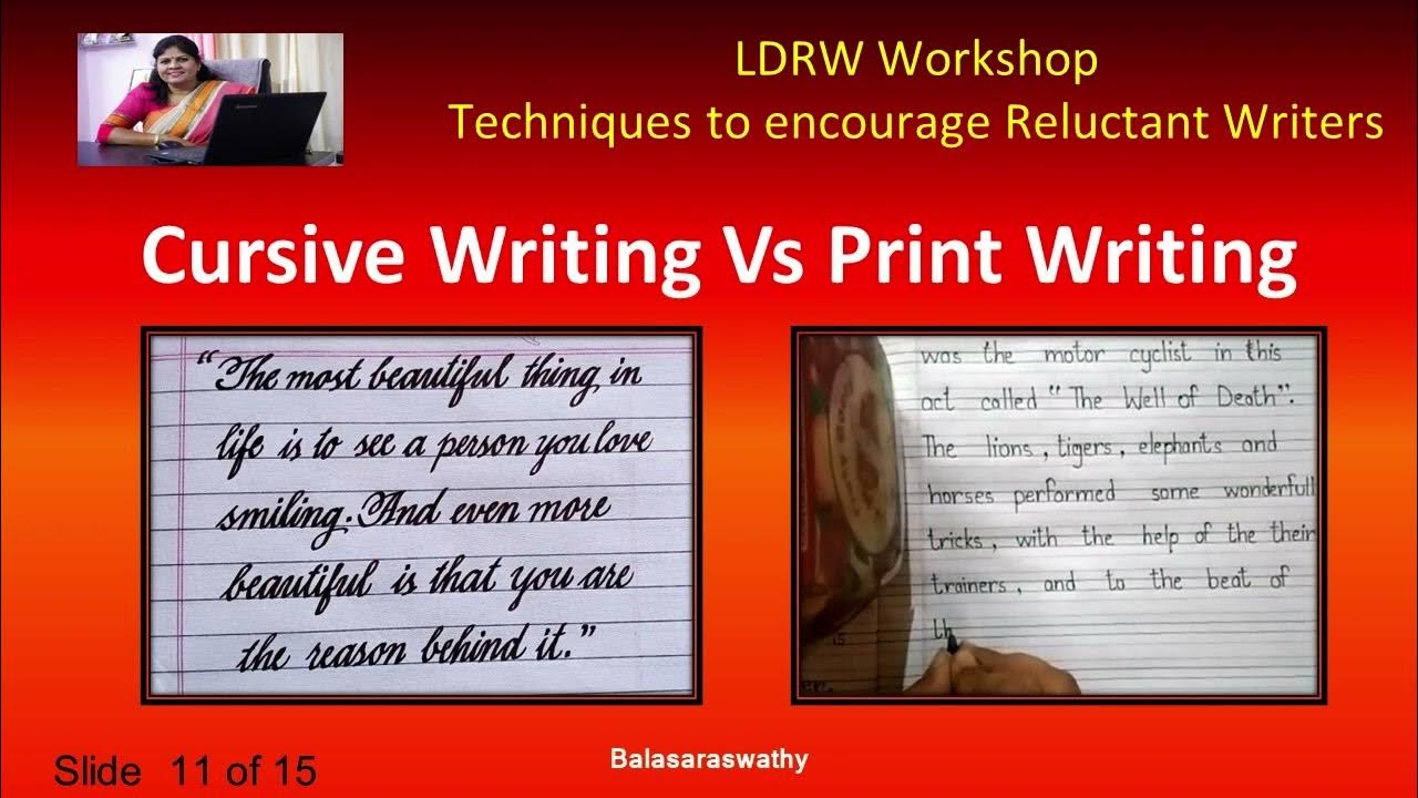 Cursive writing vs Print writing which is better? - YouTube