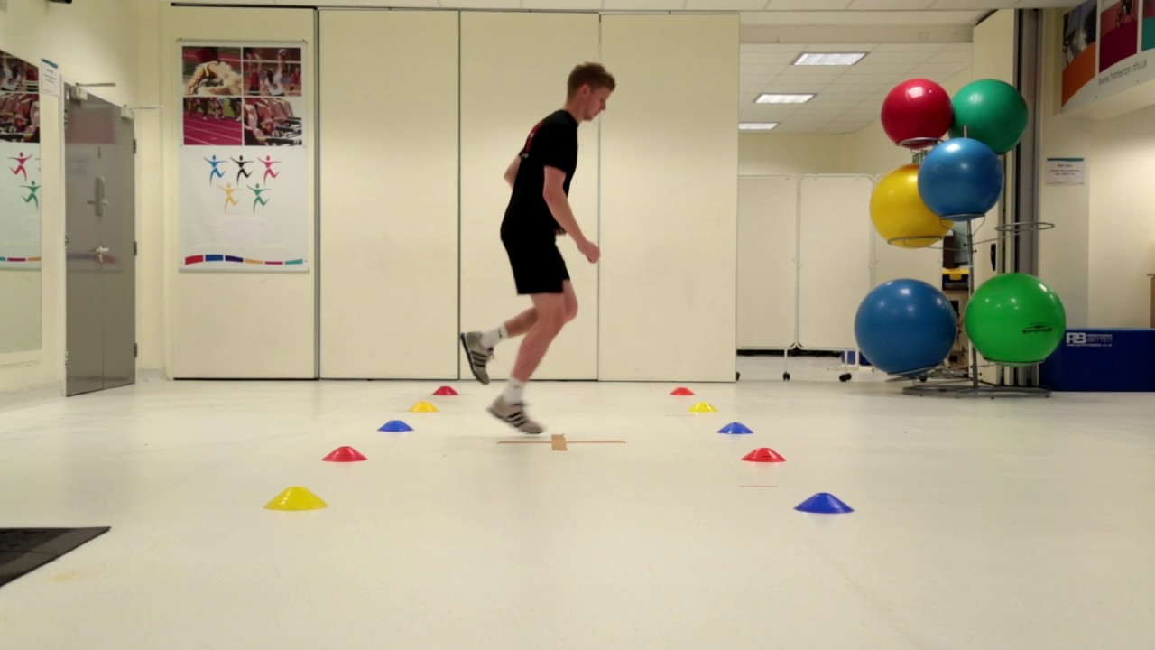 Single Leg Hop Forward and Back - YouTube