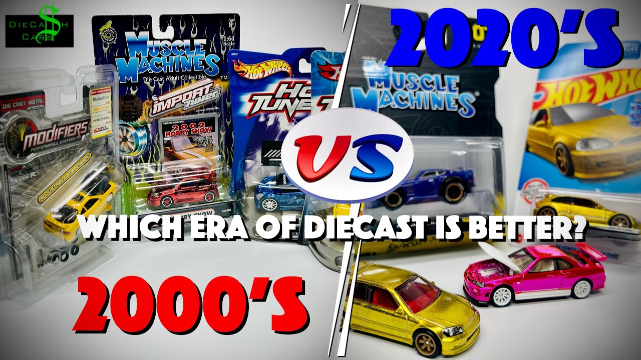 NOSTALGIA VS NEW DIECAST! Comparing Hot Wheels, Muscle Machines, & RLC ...