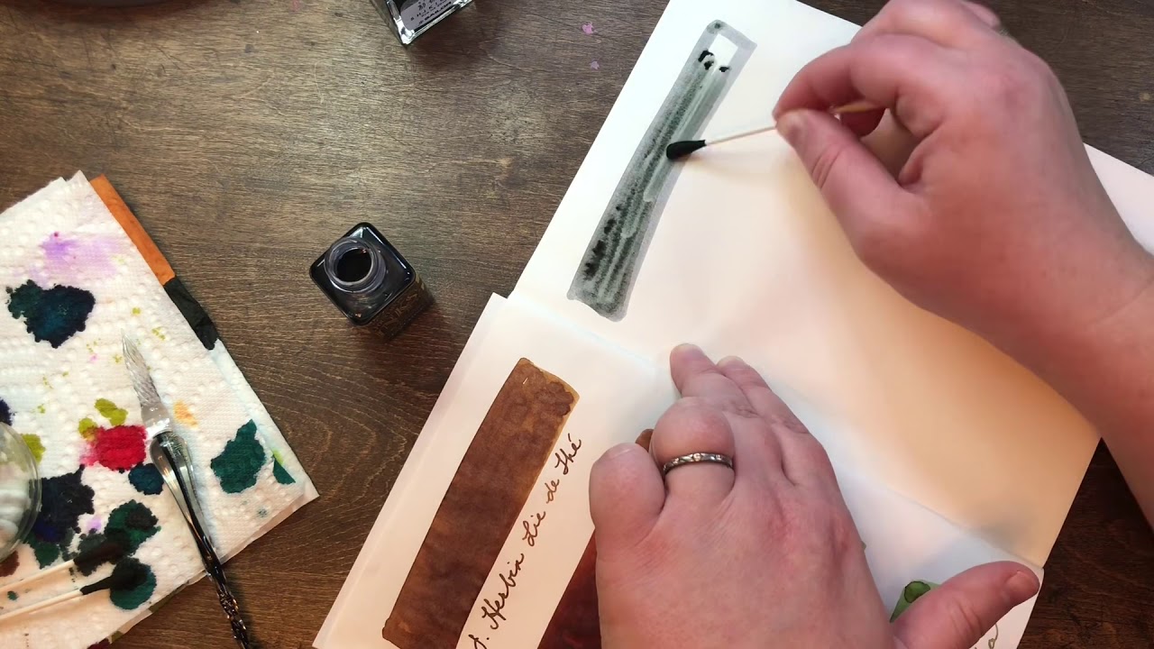 My Tea Inspired Inks Collection | Ink Swatching - YouTube