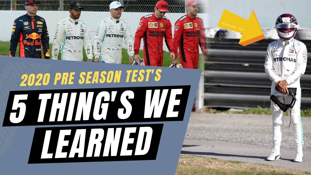 5 Things We Learned From 2020 Pre Season Testing - YouTube