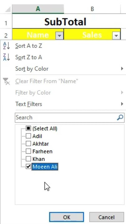SUBTOTAL Function in Excel | Advanced Data Analysis - YouTube