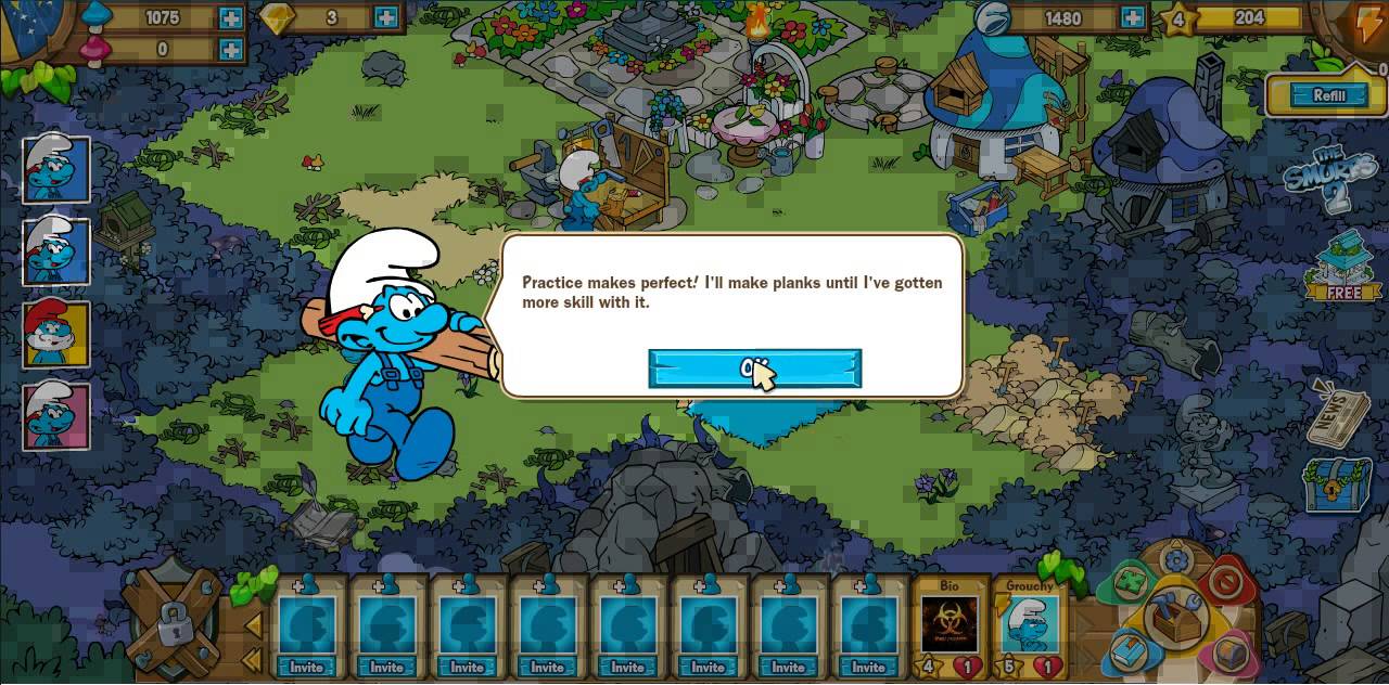 The Smurfs & Co Spellbound (Facebook) Gameplay Part 3 - YouTube