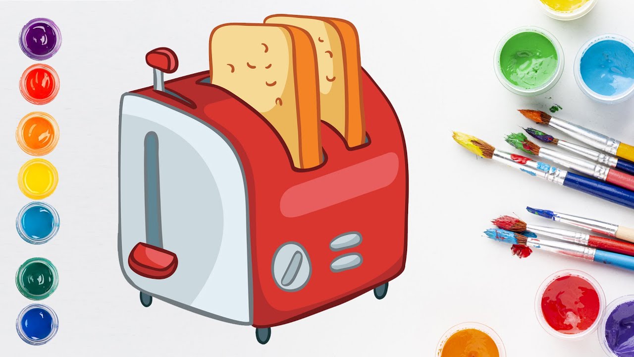 How to draw toster - YouTube