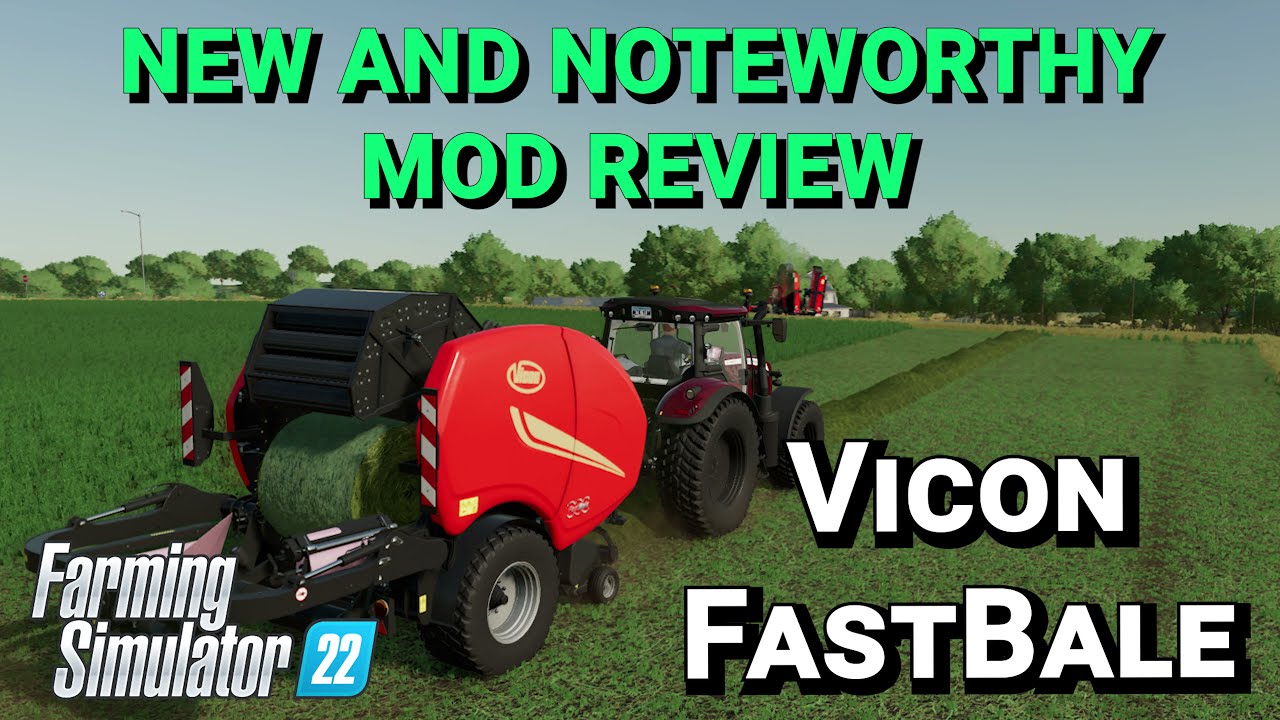 Vicon FastBale - Non-Stop round baling | Mod Review | Farming Simulator ...