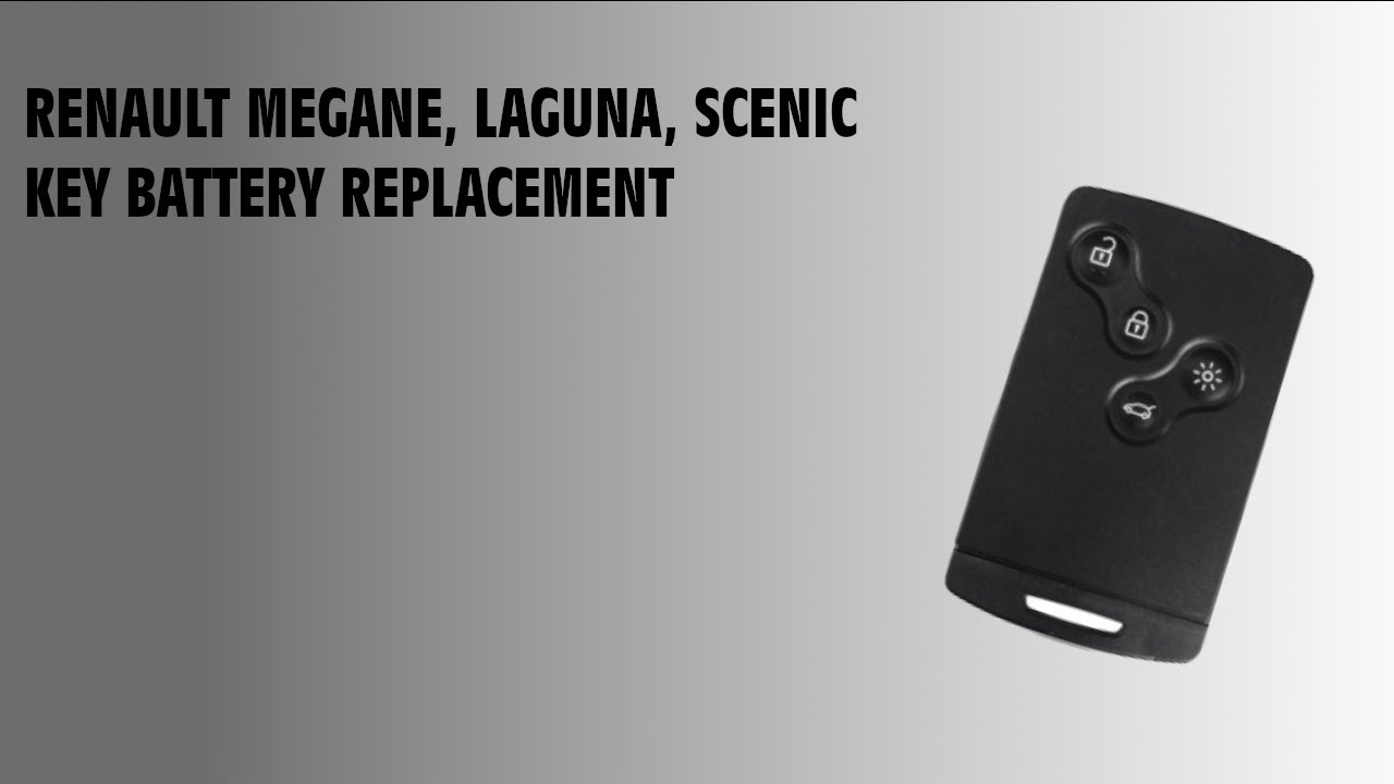 Wymiana baterii w kluczyku Renault Megane, Laguna, Scenic/ Renault key ...