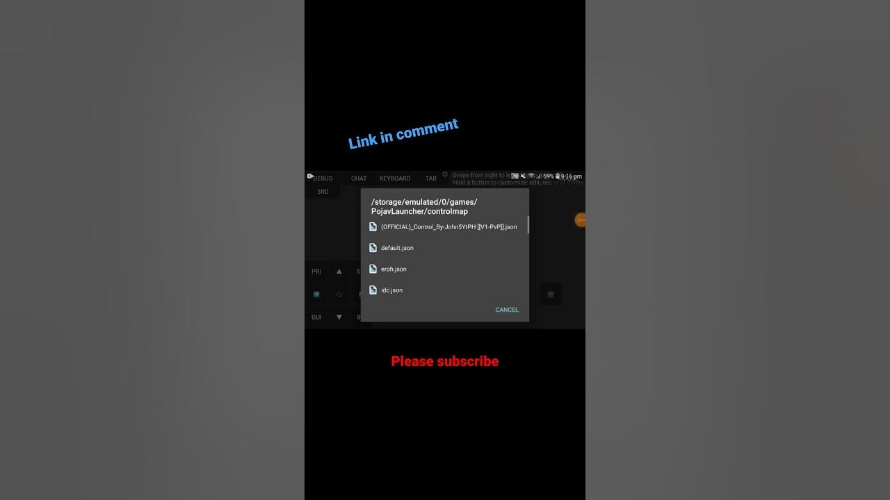 How to load custom control in pojav launcher (part-2) - YouTube