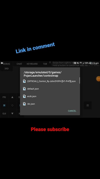 How to load custom control in pojav launcher (part-2) - YouTube