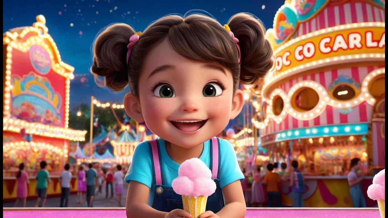 Cotton Candy, Cotton Candy, Sweet and Light | Fun Nursery Rhyme for ...