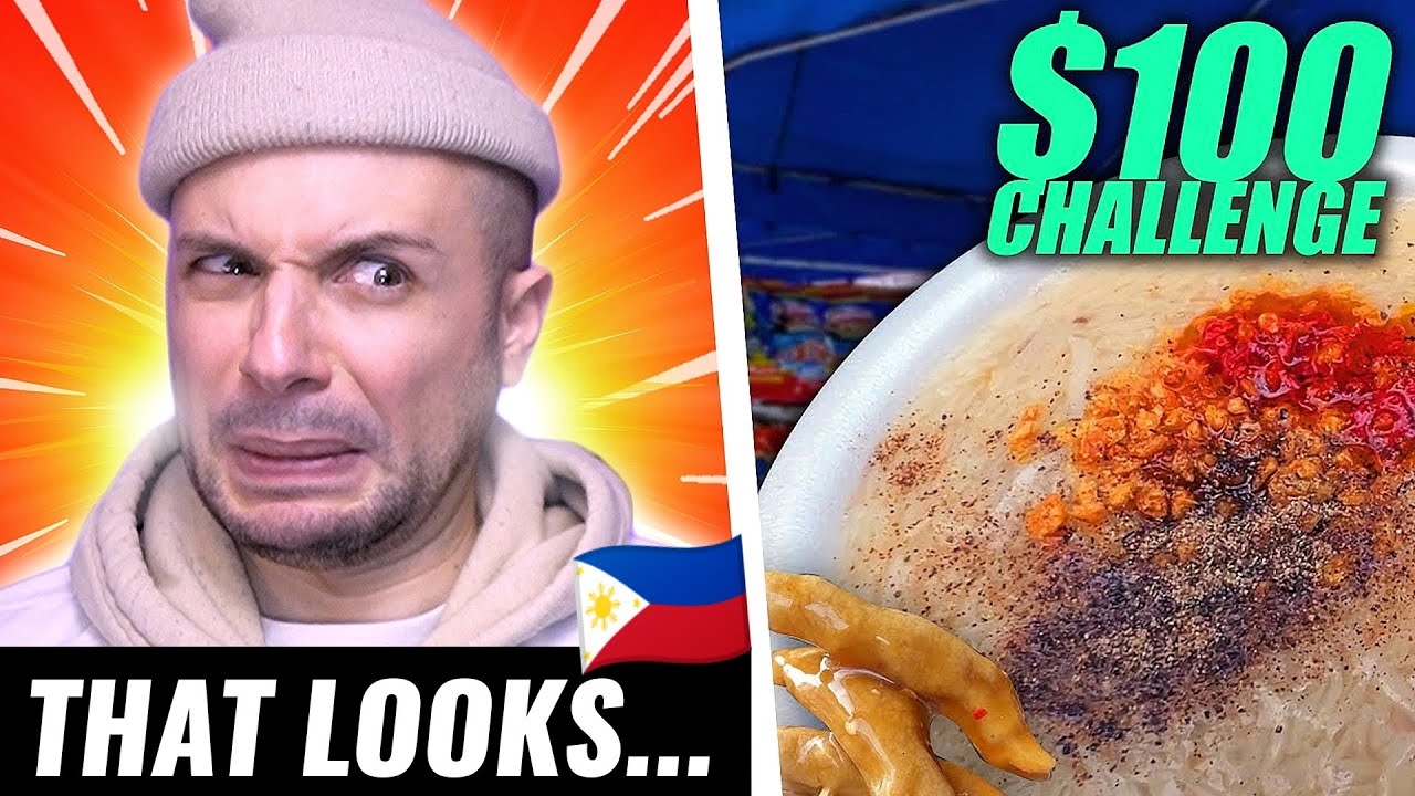 Impossible $100 Filipino Street Food Challenge - YouTube