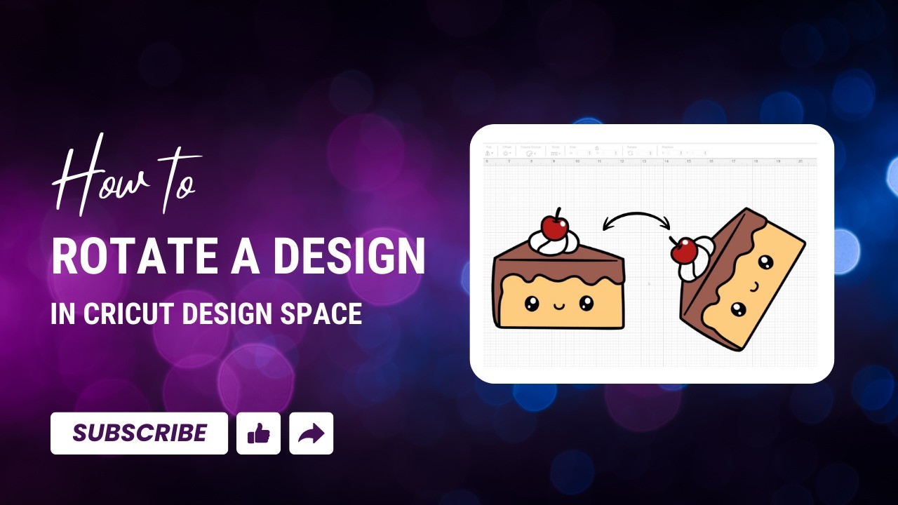 How to rotate a design in Cricut Design Space | Quick Tip - YouTube