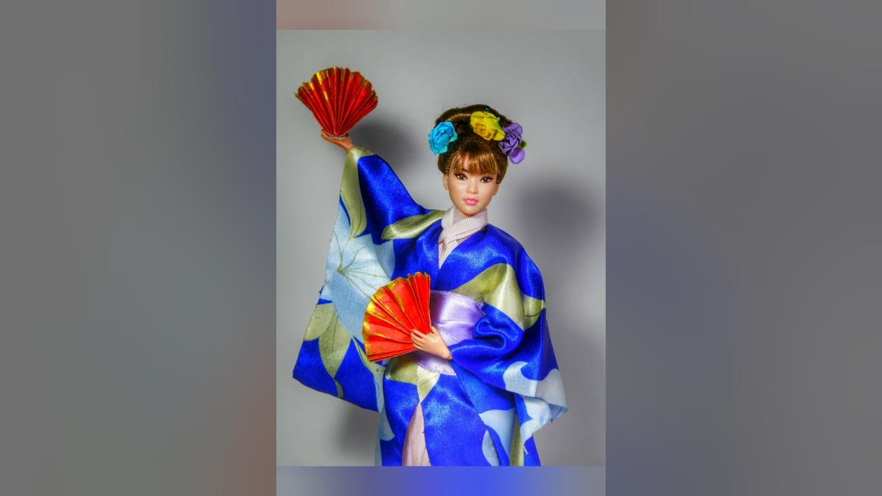 Японский танец с веерами - YouTube