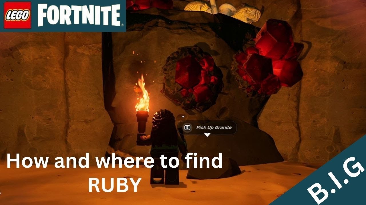 LEGO Fortnite - How to find / Where to get RUBY - YouTube