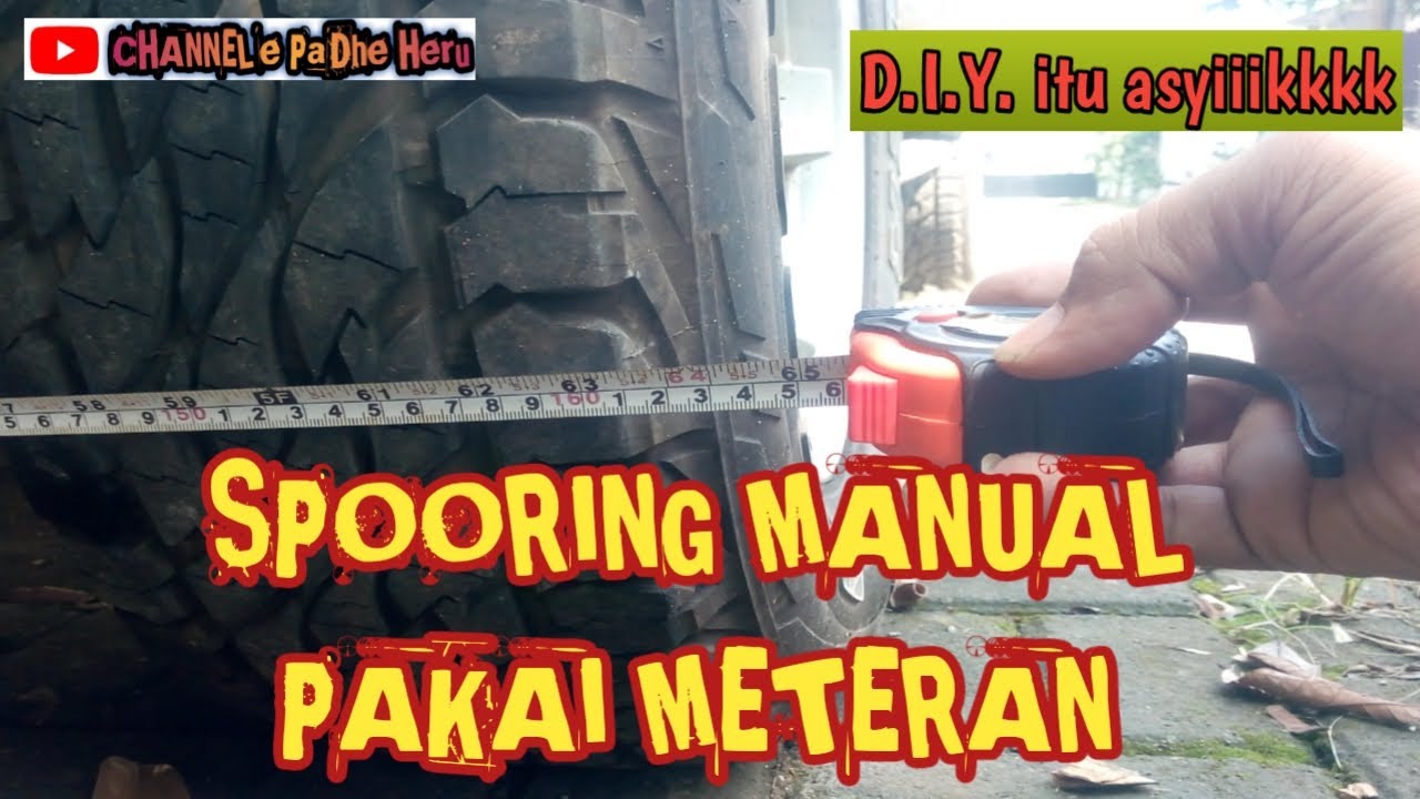 Belajar spooring manual #spooring #channel'epa'dheheru - YouTube