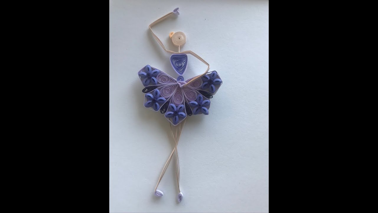 DIY - Quilled Ballerina - 1 | fun quilling | Paper rolling craft ...