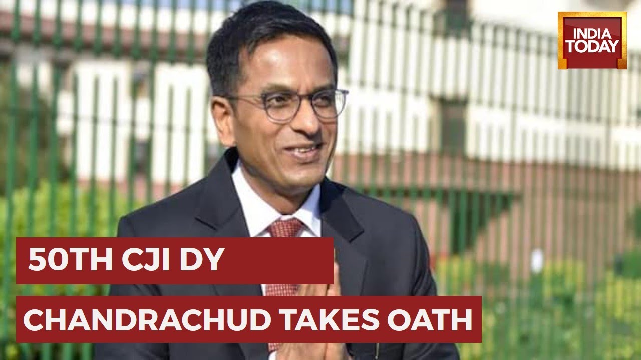 Justice D Y Chandrachud Takes Oath As 50th Chief Justice Of India - YouTube